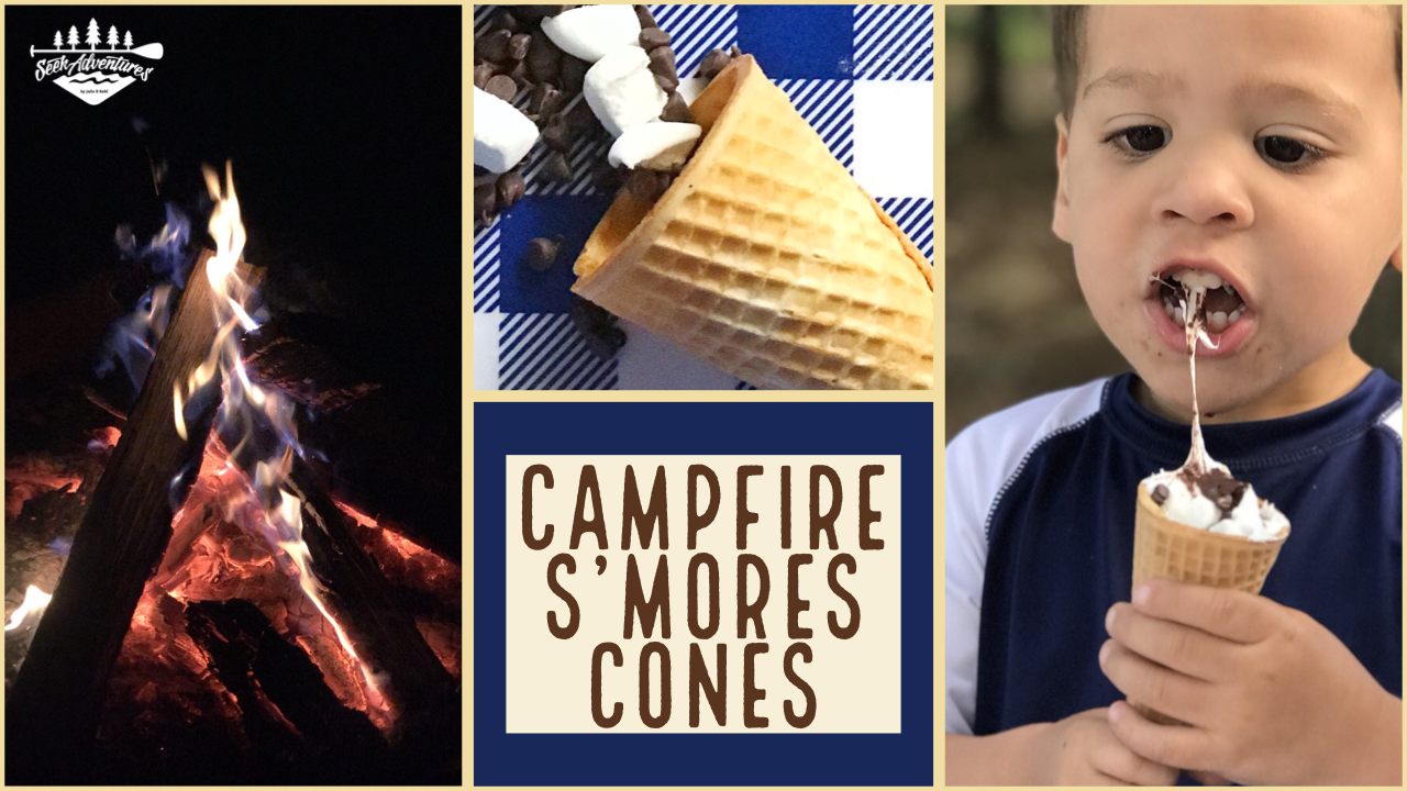 Campfire S'mores Cones - The Perfect Camping Dessert for Tiny Hands