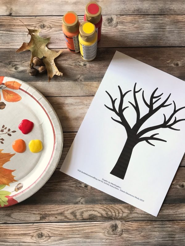 Easy Fall Tree Painting for Kids