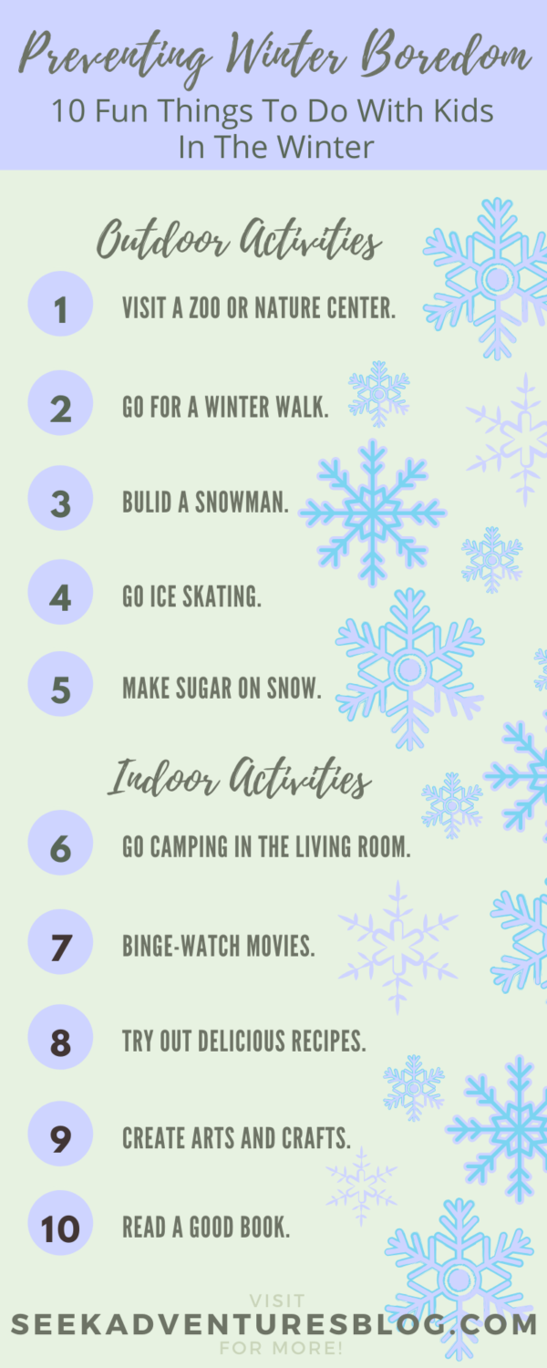 10 Fun Things To Do With Kids In The Winter - Preventing Winter Boredom