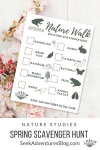 Explore Nature with a Spring Scavenger Hunt