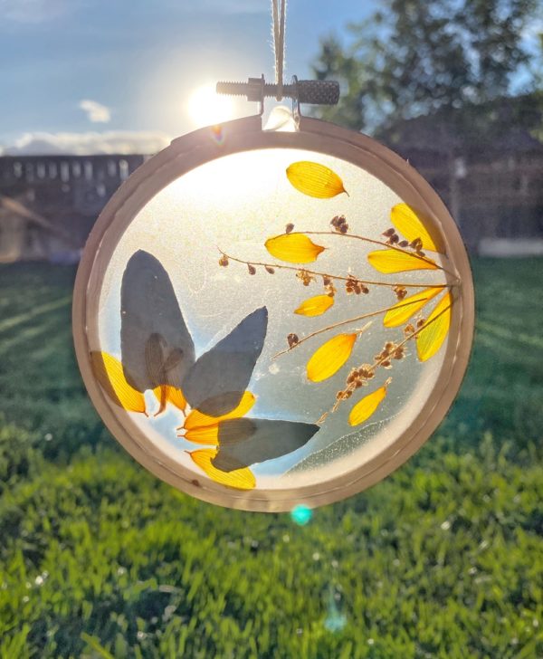 DIY Fall Sun Catcher