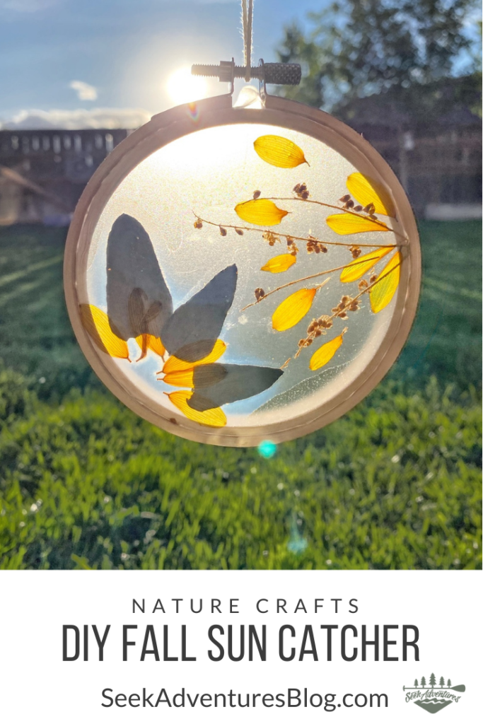 DIY Fall Sun Catcher